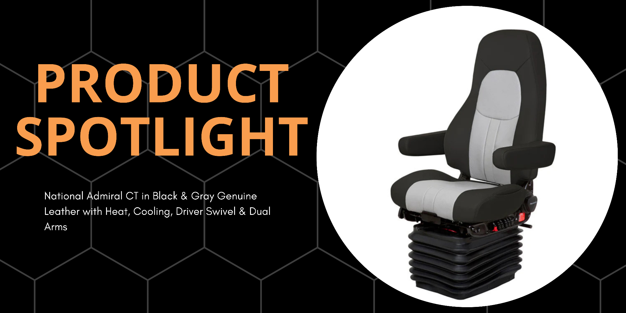 Discover the National Admiral CT: Premium Truck Seat | SuburbanSeats.com