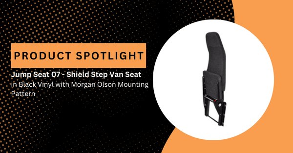 Product Spotlight: Jump Seat 07 – Shield Step Van Seat Black Vinyl ...