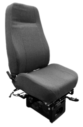 TTS HD Mid-Hi Back Suspension Seat w/ Recliner, OPS, Heat & Cool ...