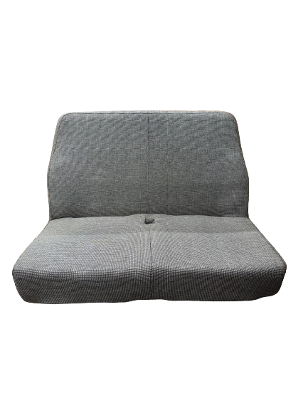 Double Feather Weight Low Back Rigid Bench Seat Upper in New Charcoal