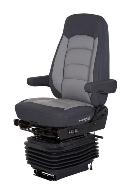 Bostrom Wide Ride+Serta® High Back Truck Seat in Black & Gray Ultra ...