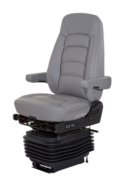 Bostrom Wide Ride+Serta® High Back Truck Seat in Gray Ultra-Leather ...