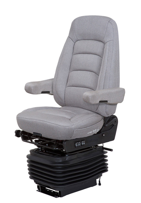 Bostrom Wide Ride+Serta® High Back Truck Seat in Gray Titan Cloth with ...
