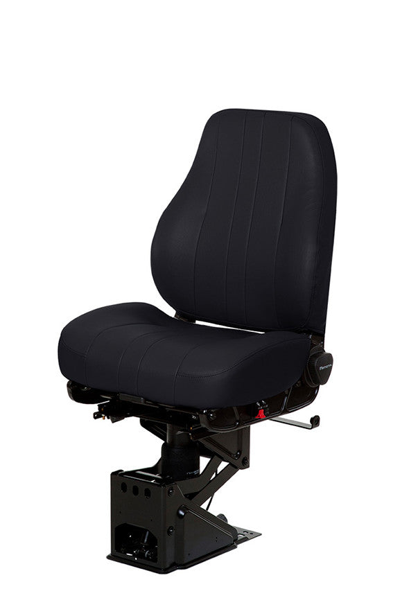National Captain Mid Back in Black Vinyl | SuburbanSeats.com